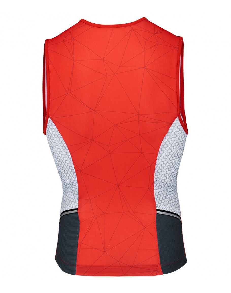 Men's High Performance Quick Dry Soft Comfort Men's Tri Singlet SPRINT RED